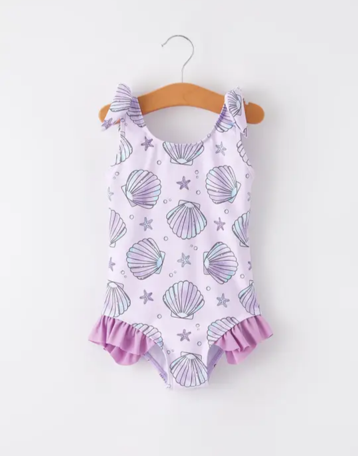 Seashell Swimsuit – Hensley Rey's Children's Boutique